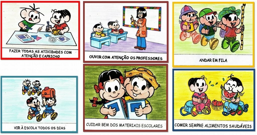 Regras e Combinados da Turma da Mônica — SÓ ESCOLA