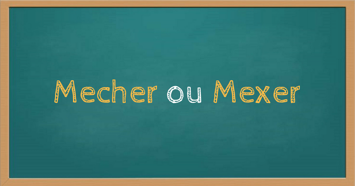 Mecher ou mexer — SÓ ESCOLA