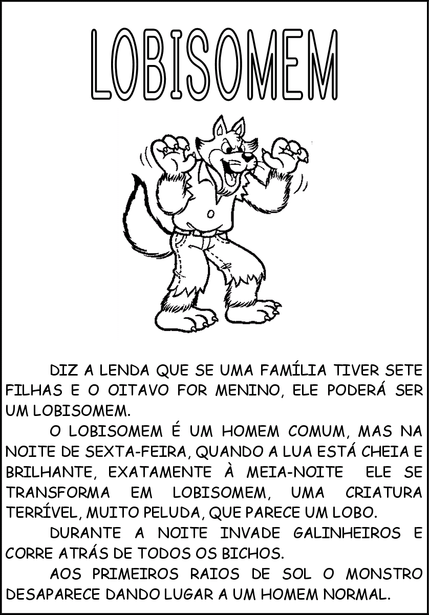 O lobisomem - SÓ ESCOLA