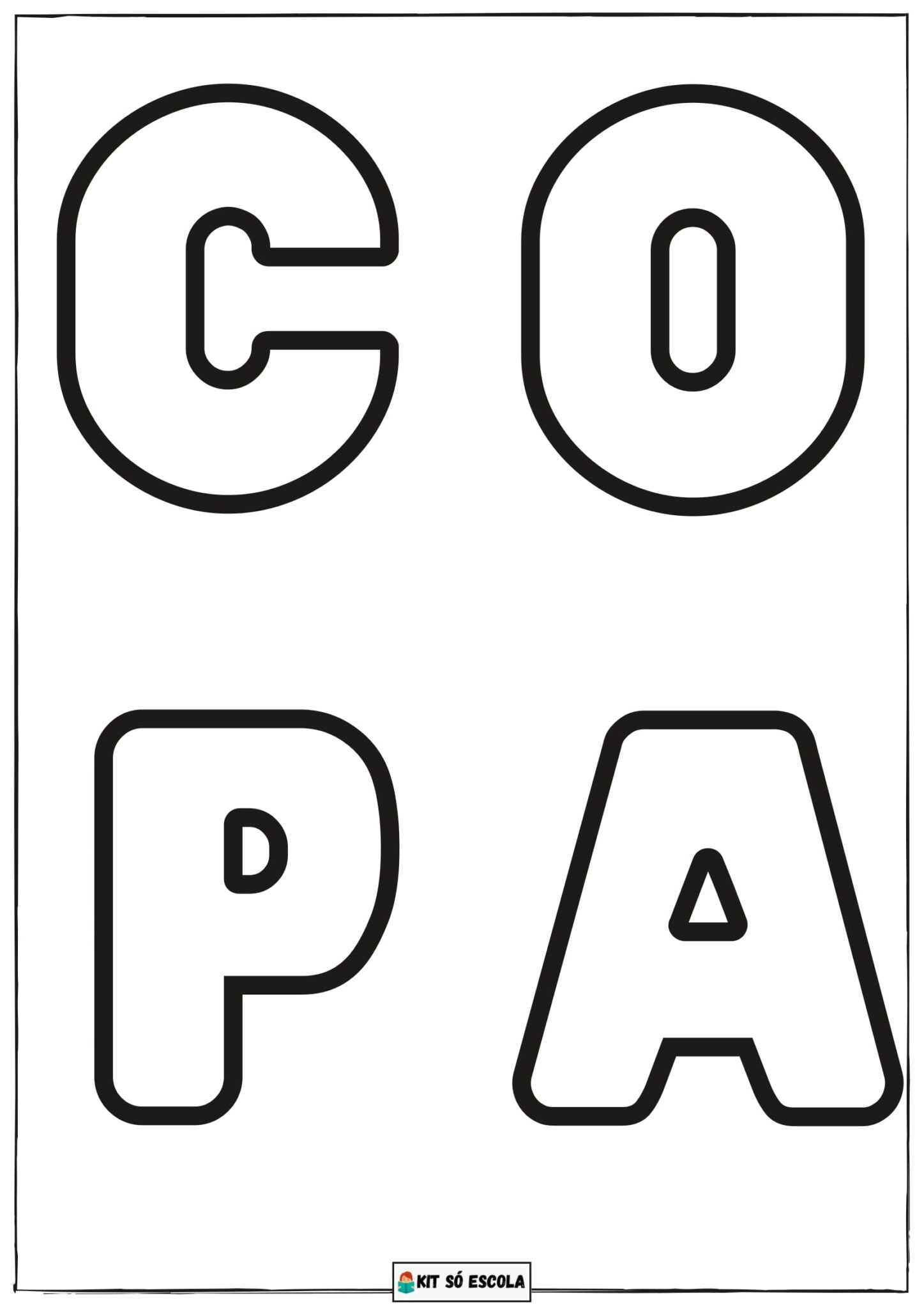 Moldes de Letras: Copa do Mundo 2022 - SÓ ESCOLA