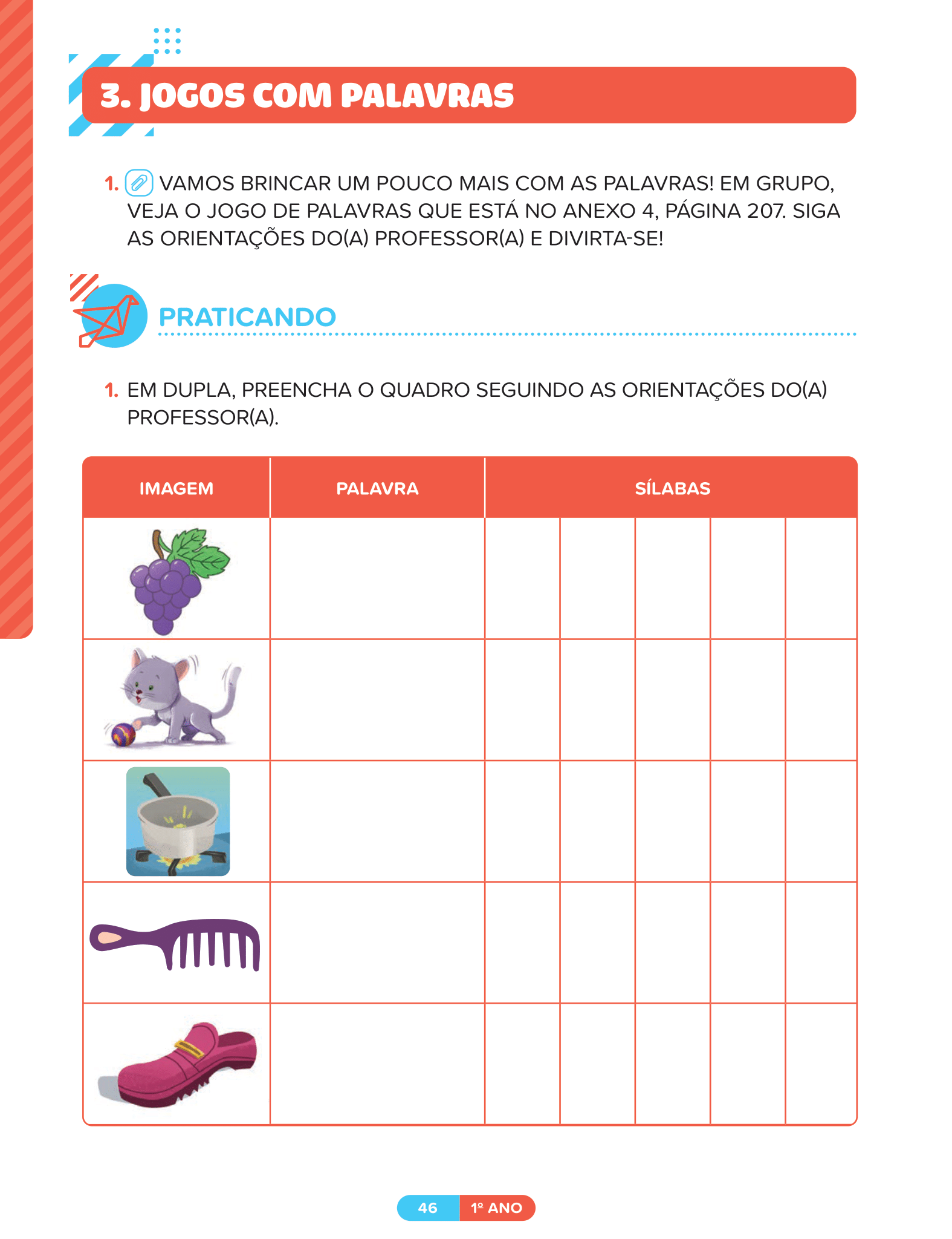 Atividades com Nome Próprio: 1 ano - SÓ ESCOLA